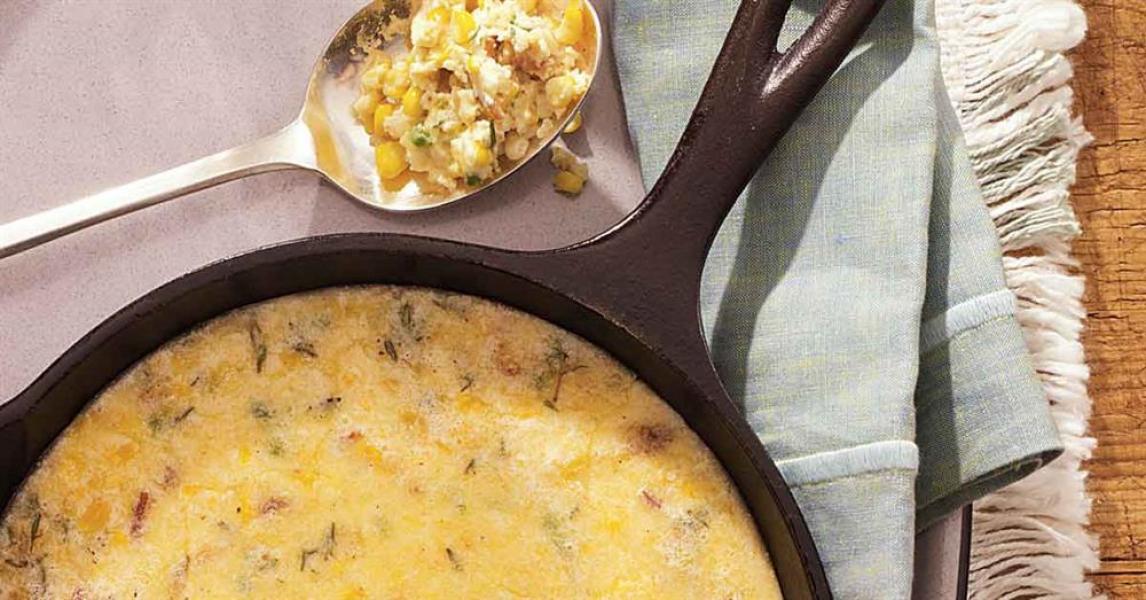 Πουτίγκα Ψητού Καλαμποκιού – Lodge Cast Iron