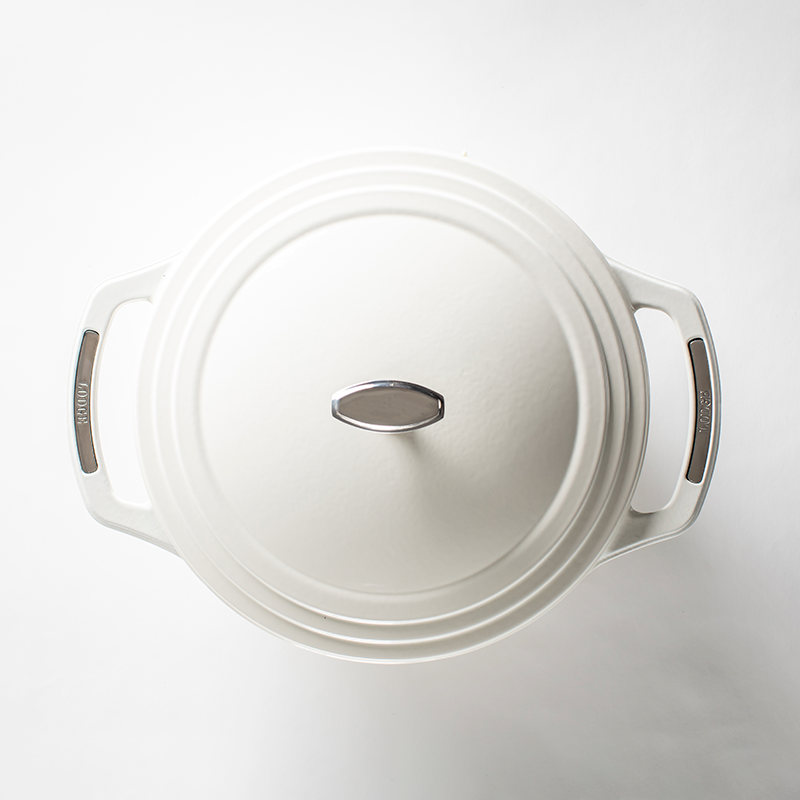 USA Enamel™ 5.68Lt Enameled Cast Iron Dutch Oven, Cloud Nine – Lodge ...