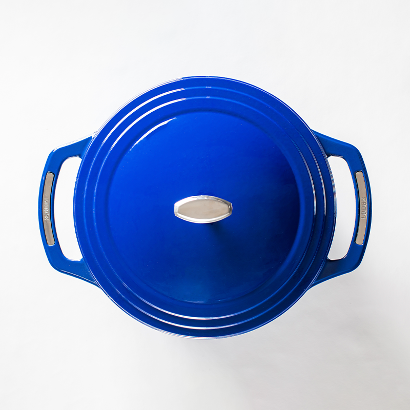 USA Enamel™ 5.6Lt Μαντεμένια Κατσαρόλα-Γάστρα Με Εμαγιέ Πορσελάνινη Επ ...
